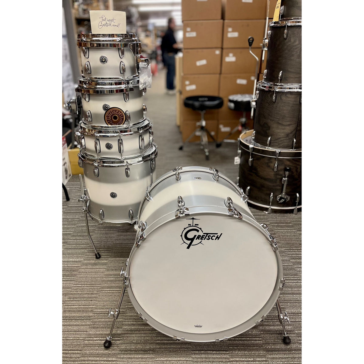 Gretsch - Brooklyn 5-Piece Shell Kit Silver Mist Duco – Steve's Music Store