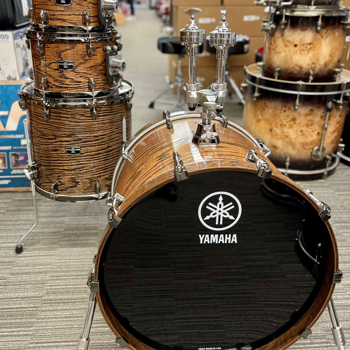 Yamaha - Live Custom Hybrid Oak 4-Piece Shell Kit UZU Natural LCH2F4 ...