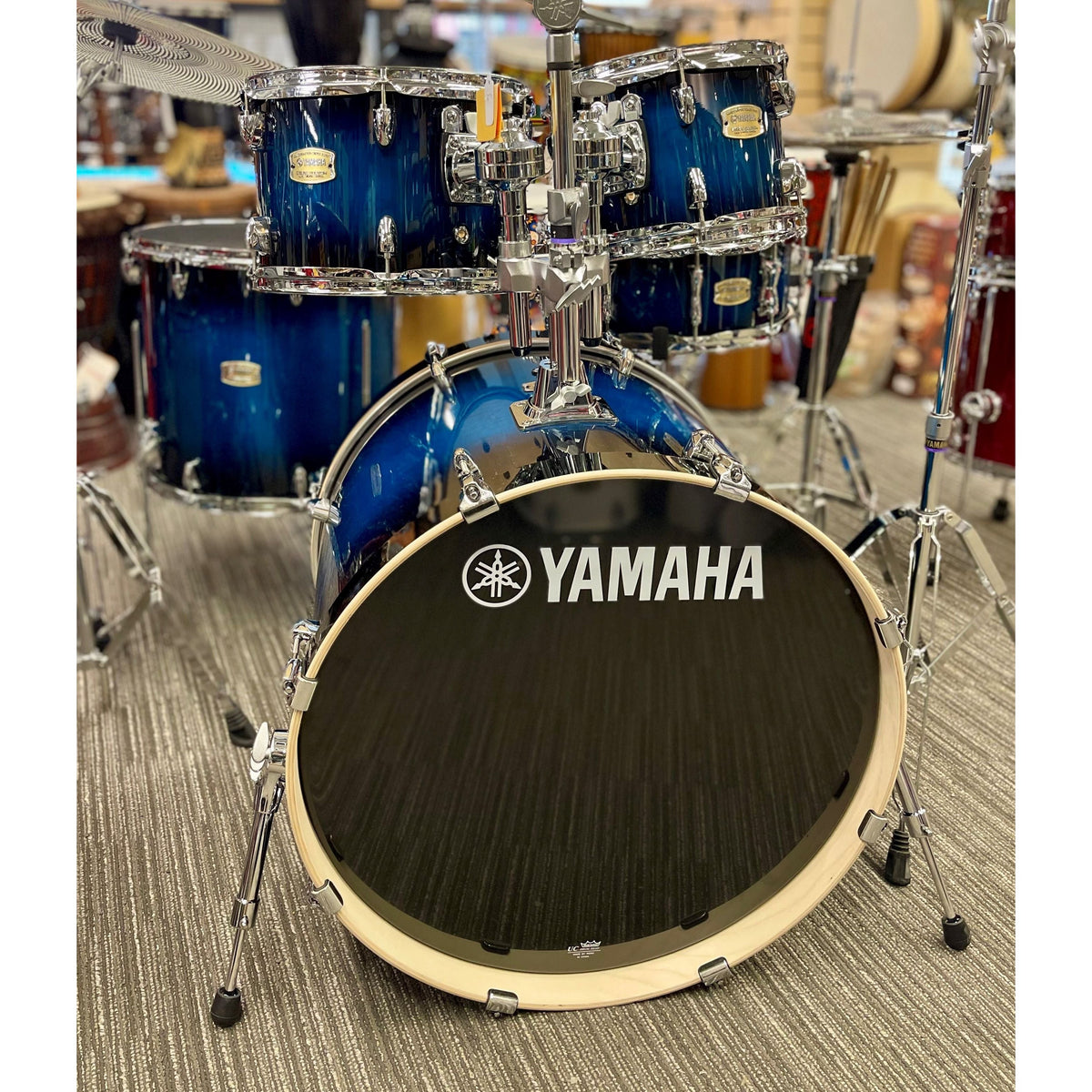 Yamaha - Stage Custom 5-Piece Shell Kit Deep Blue Sunburst SBX2F56DBS ...