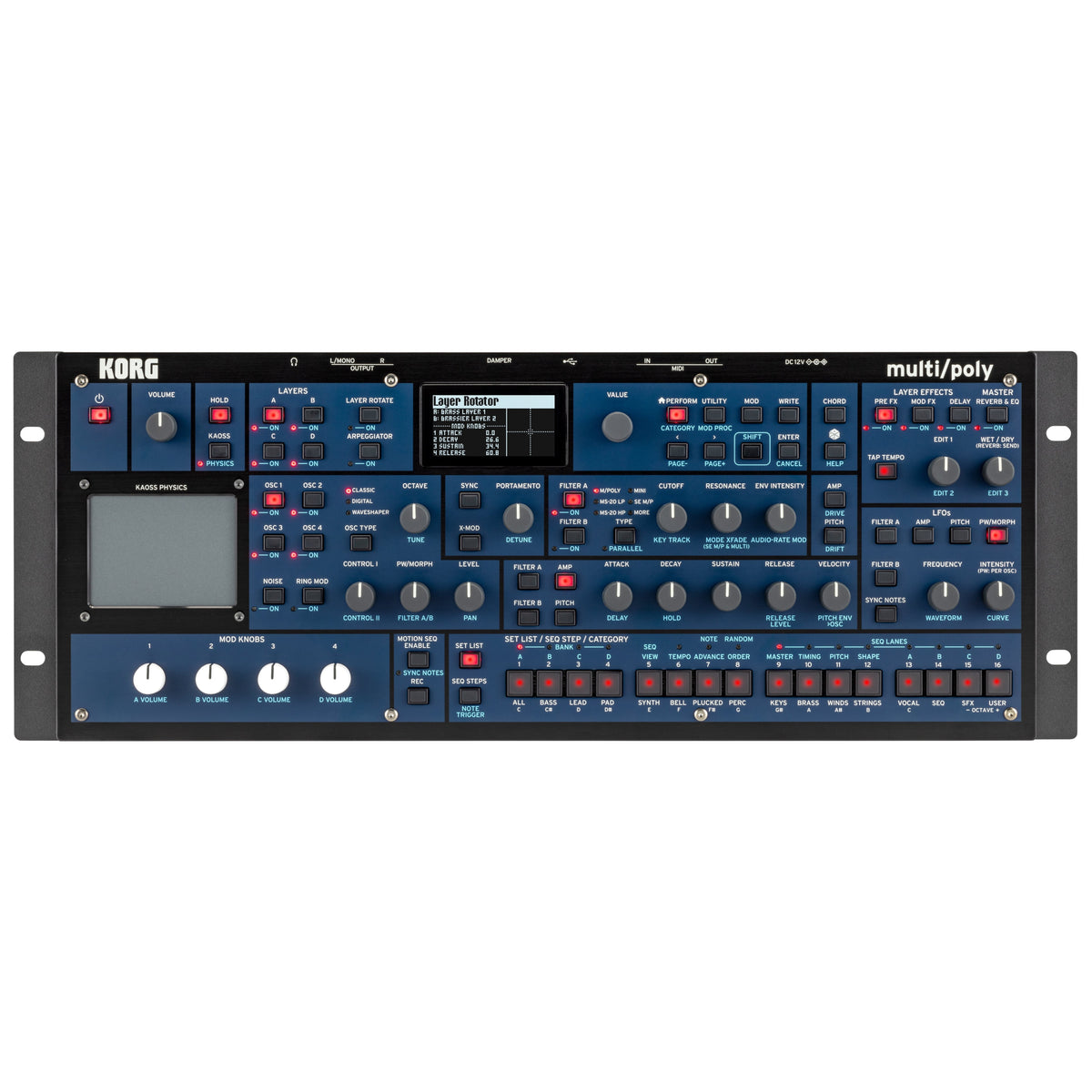 Korg - Multi/Poly - Module Analog Modeling Synthesizer – Steve's Music ...